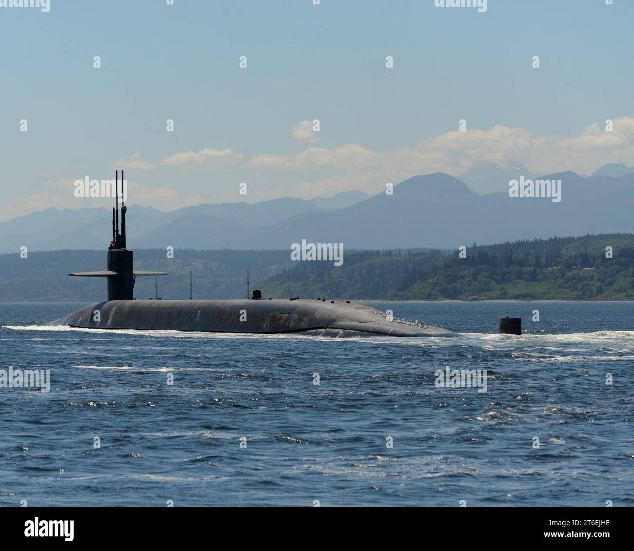 USS Maine returns to Naval Base Kitsap - Bangor 150617 Stock Photo - Alamy