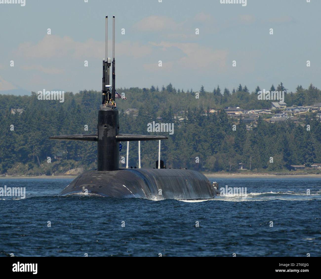 USS Maine returns to Naval Base Kitsap - Bangor 150617 Stock Photo - Alamy