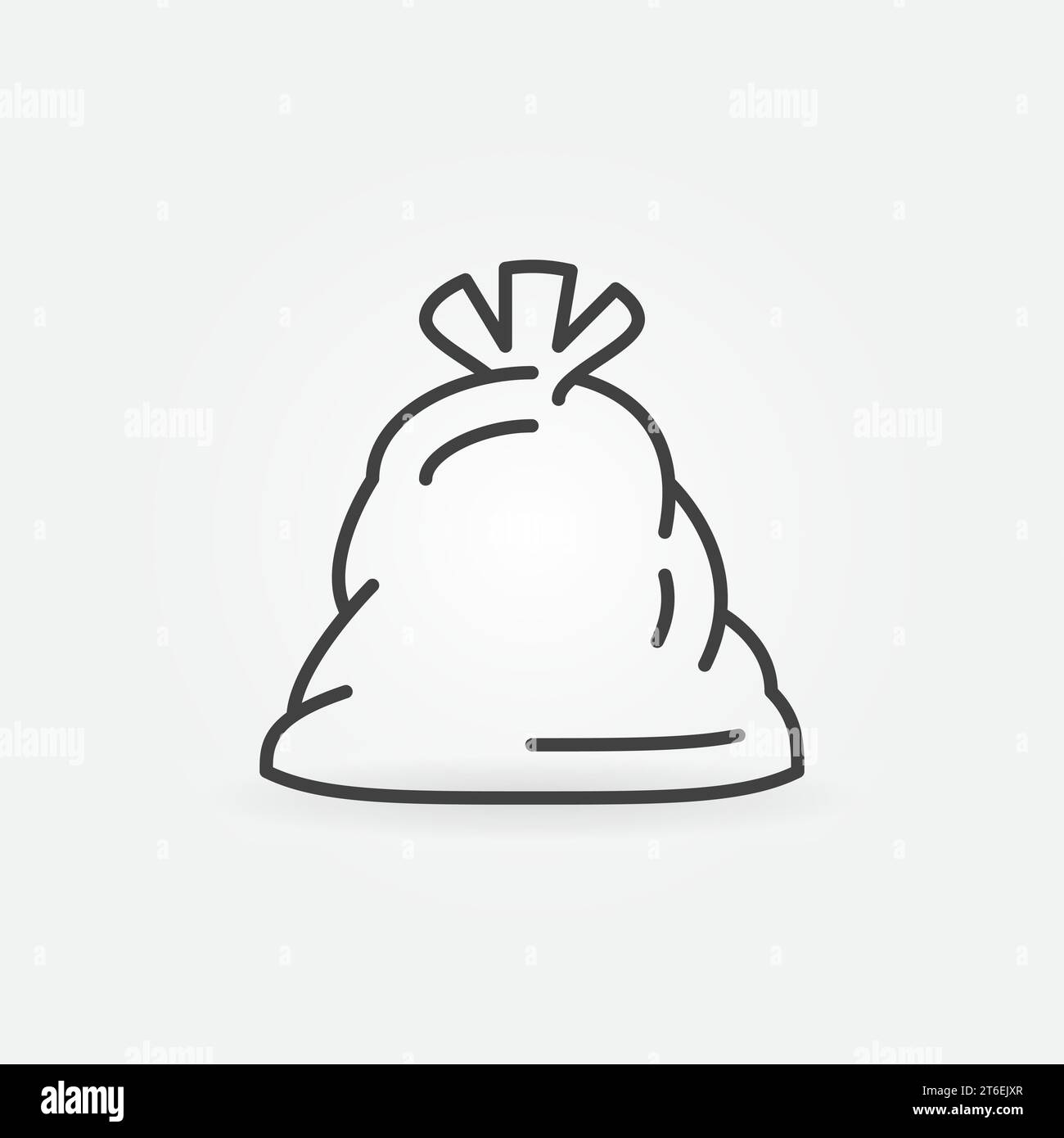 Trash Bag vector thin line Garbage concept icon or design element Stock ...