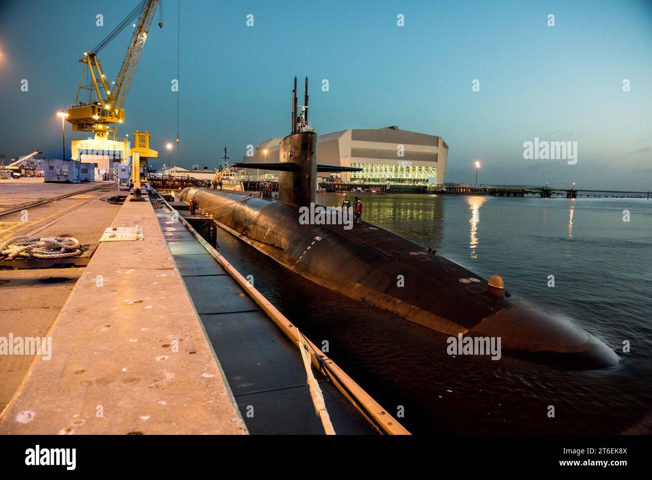 USS Maryland prepares to get underway for routine operations from Naval ...