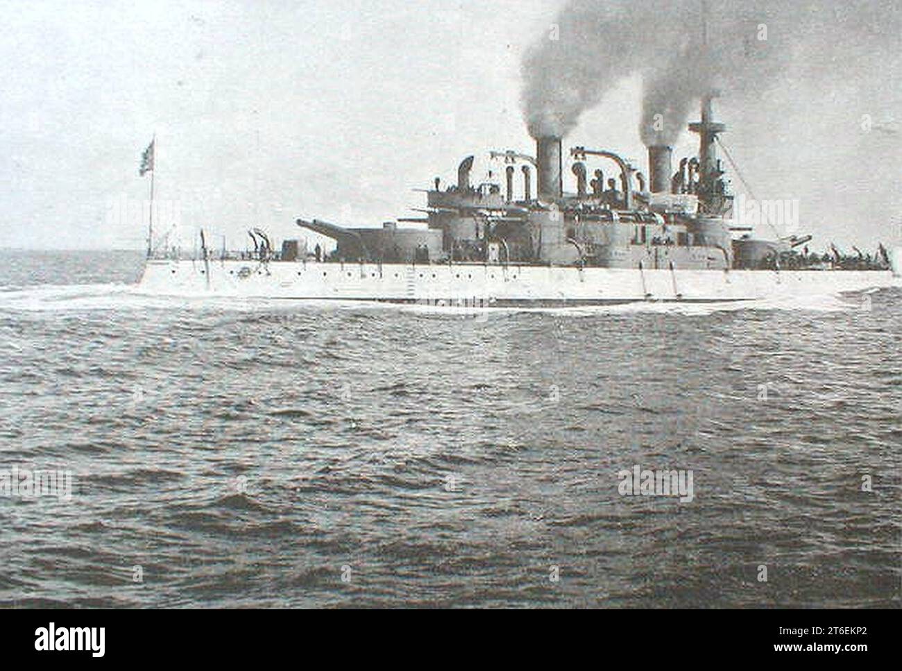USS Massachusetts (BB-2) - Scientific American 1898 Stock Photo - Alamy