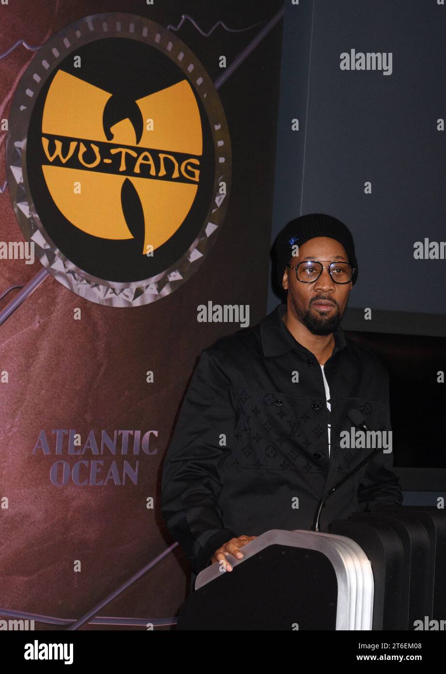 New York, NY, USA. 9th Nov, 2023. RZA pictured as the Wu-Tang Clan Celebrate the 30th ...
