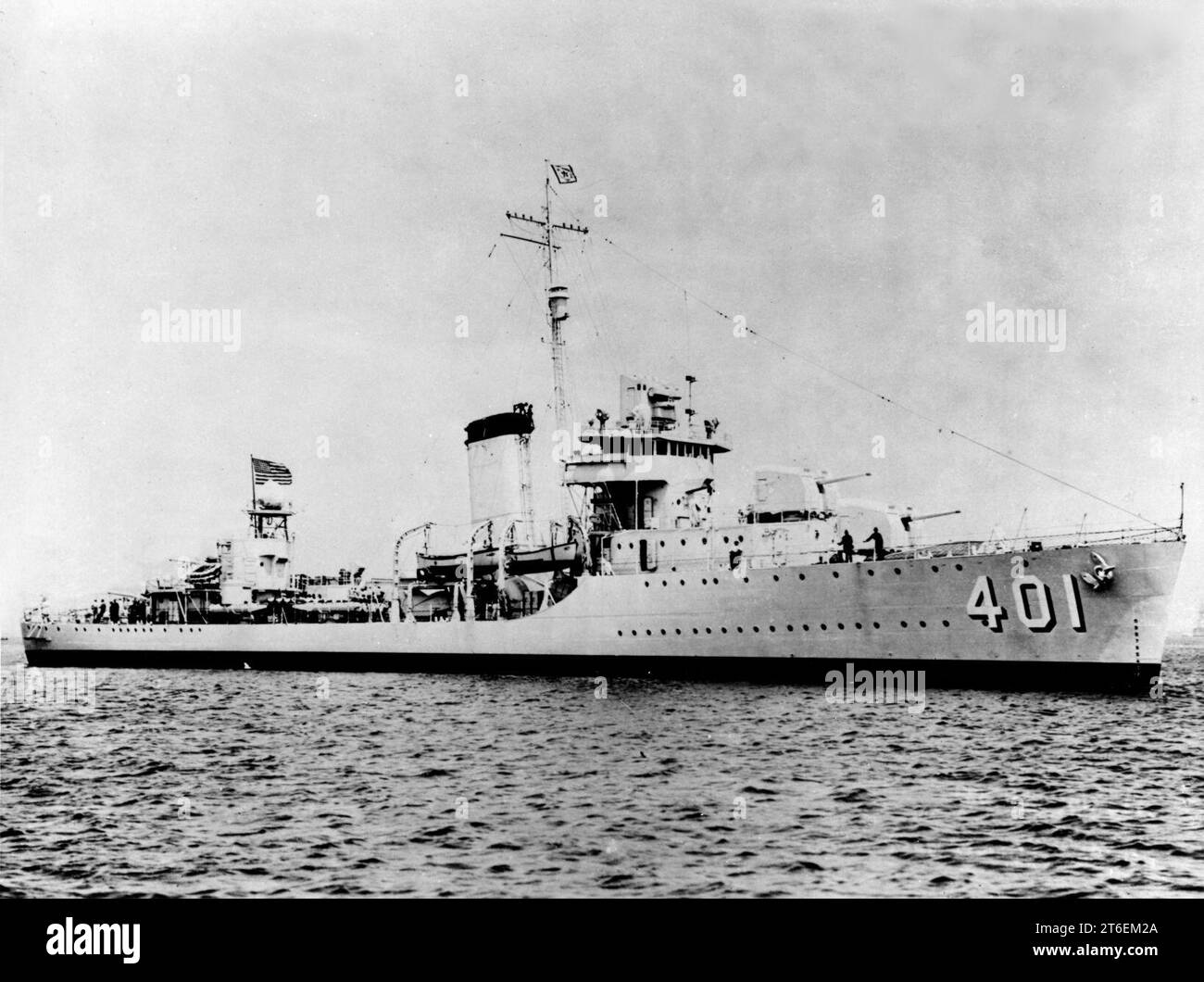 USS Maury (DD-401) as completed, in mid-1938 Stock Photo - Alamy