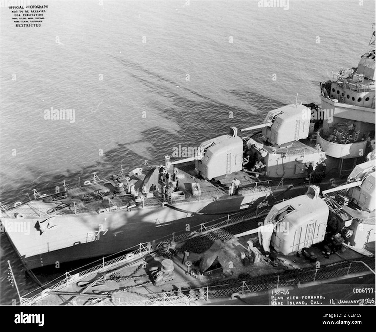 USS McDermut (DD-677) and USS Howorth (DD-592) at the Mare Island Naval ...