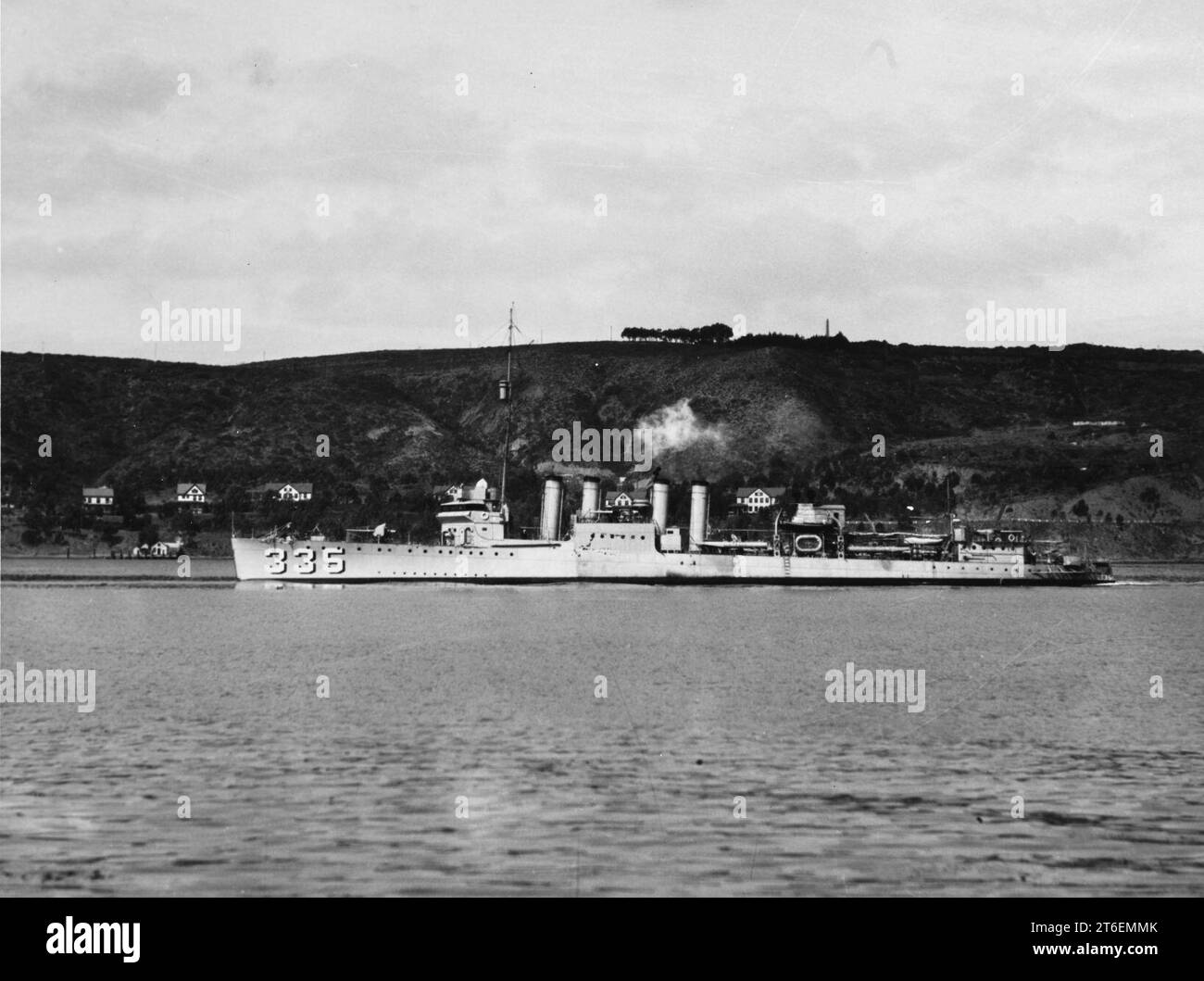 USS Melvin (DD-335) underway in the 1920s Stock Photo - Alamy