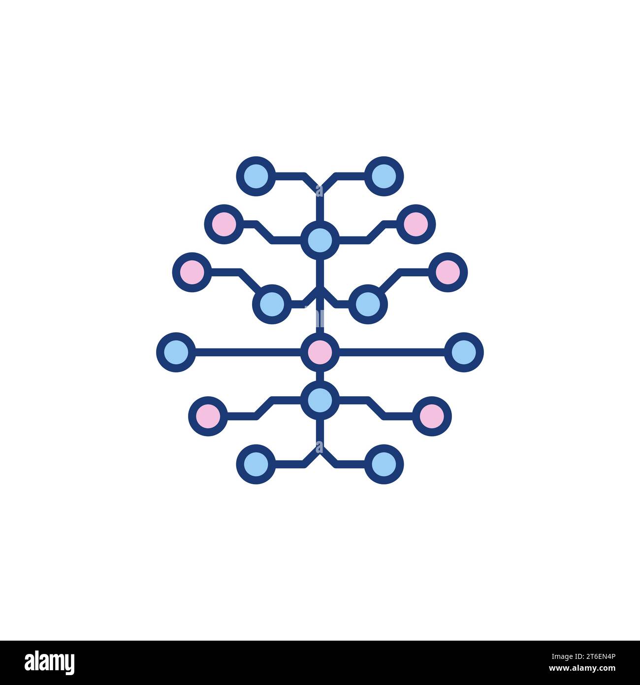 Human Brain Neuron Connections vector Neurology concept colored icon or ...