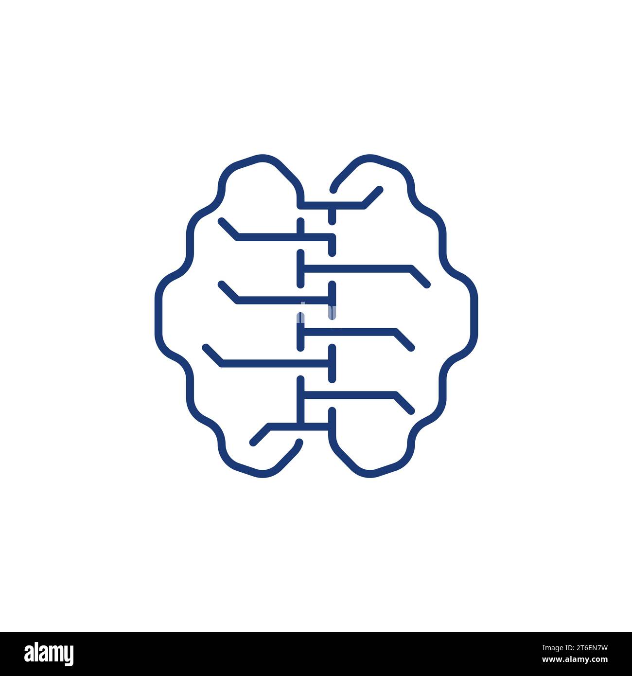 Human Brain Neural Networks vector Neuroscience concept modern icon or logo element Stock Vector ...