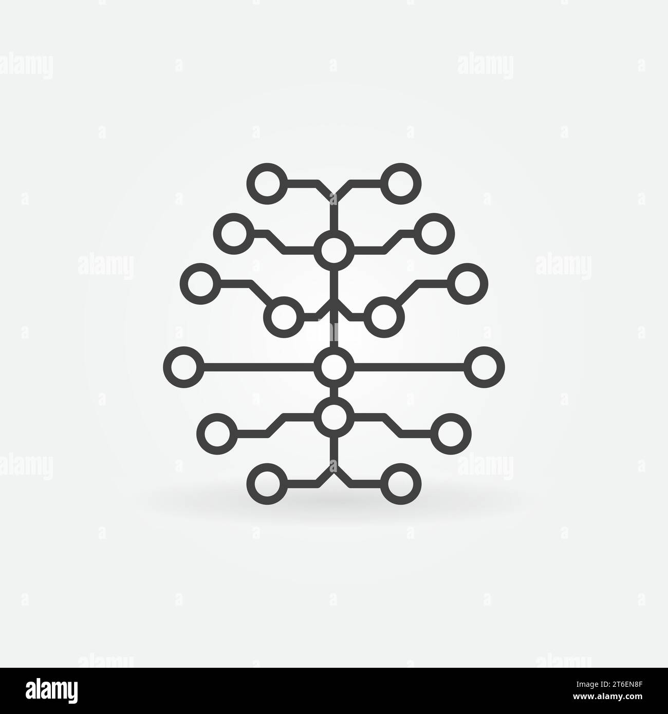 Vector Human Brain Neuron Connections outline Neurology concept minimal ...