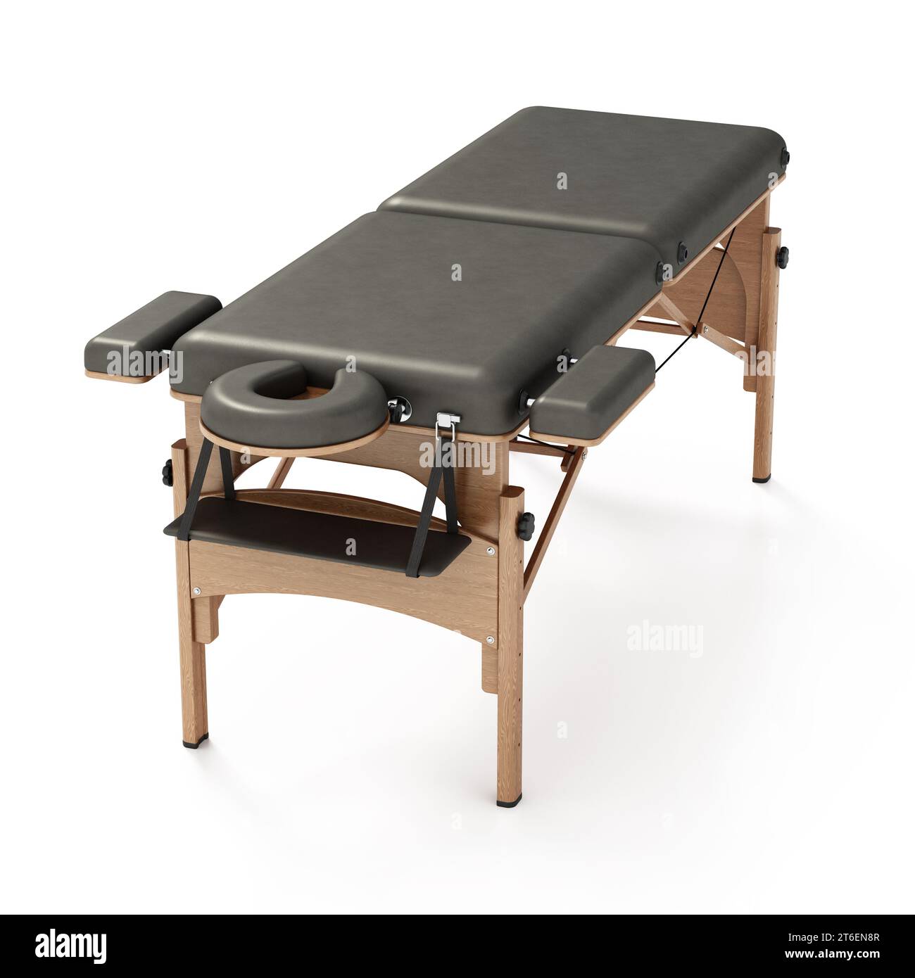 Massage bed isolated on white background. 3D illustration Stock Photo ...