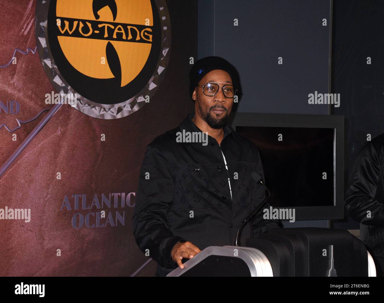 NEW YORK, NY - NOVEMBER 9: RZA pictured as the Wu-Tang Clan Celebrate the 30th Anniversary of ...