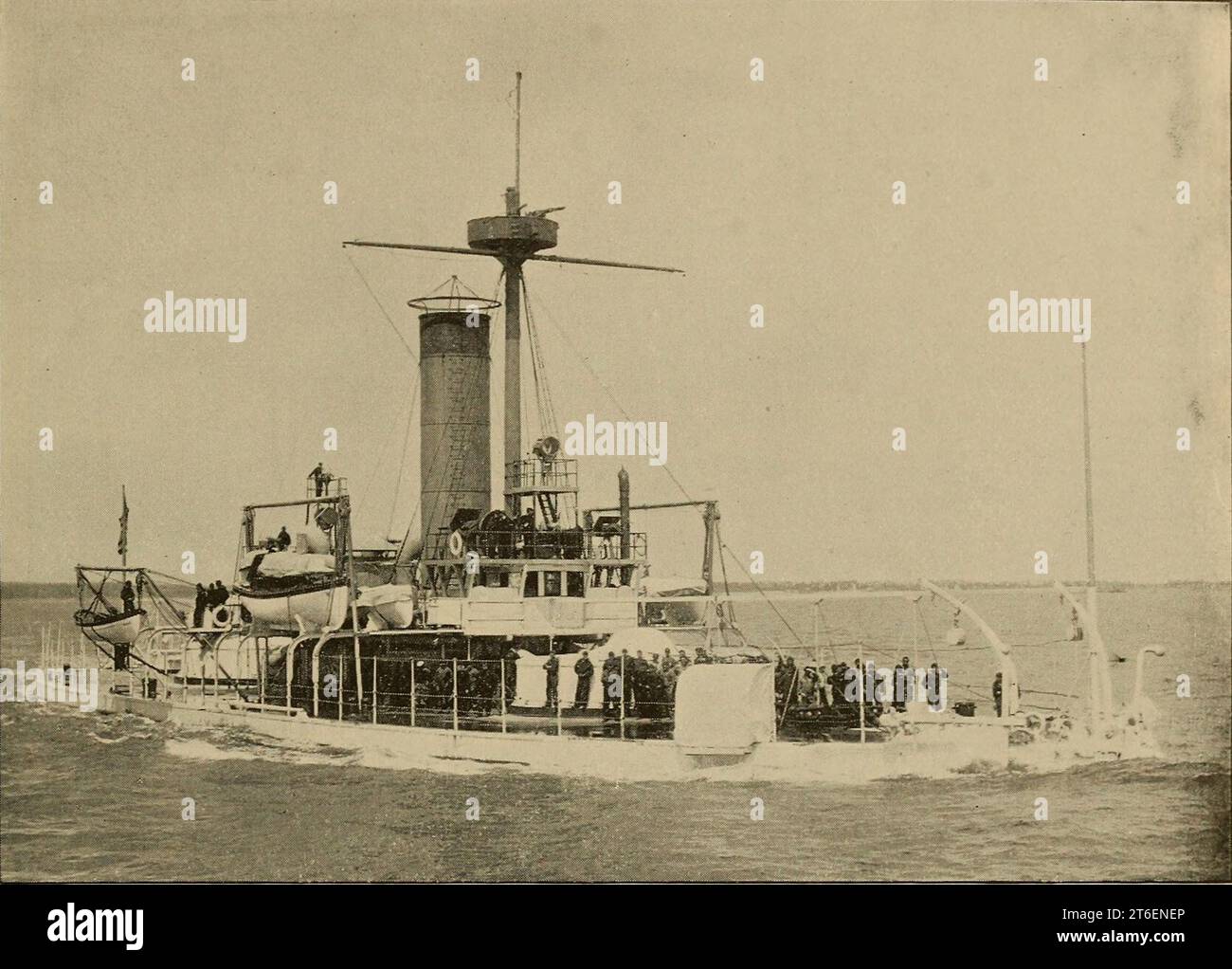 USS Miantonomoh (BM-5) - Cassier's 1894-12 Stock Photo - Alamy