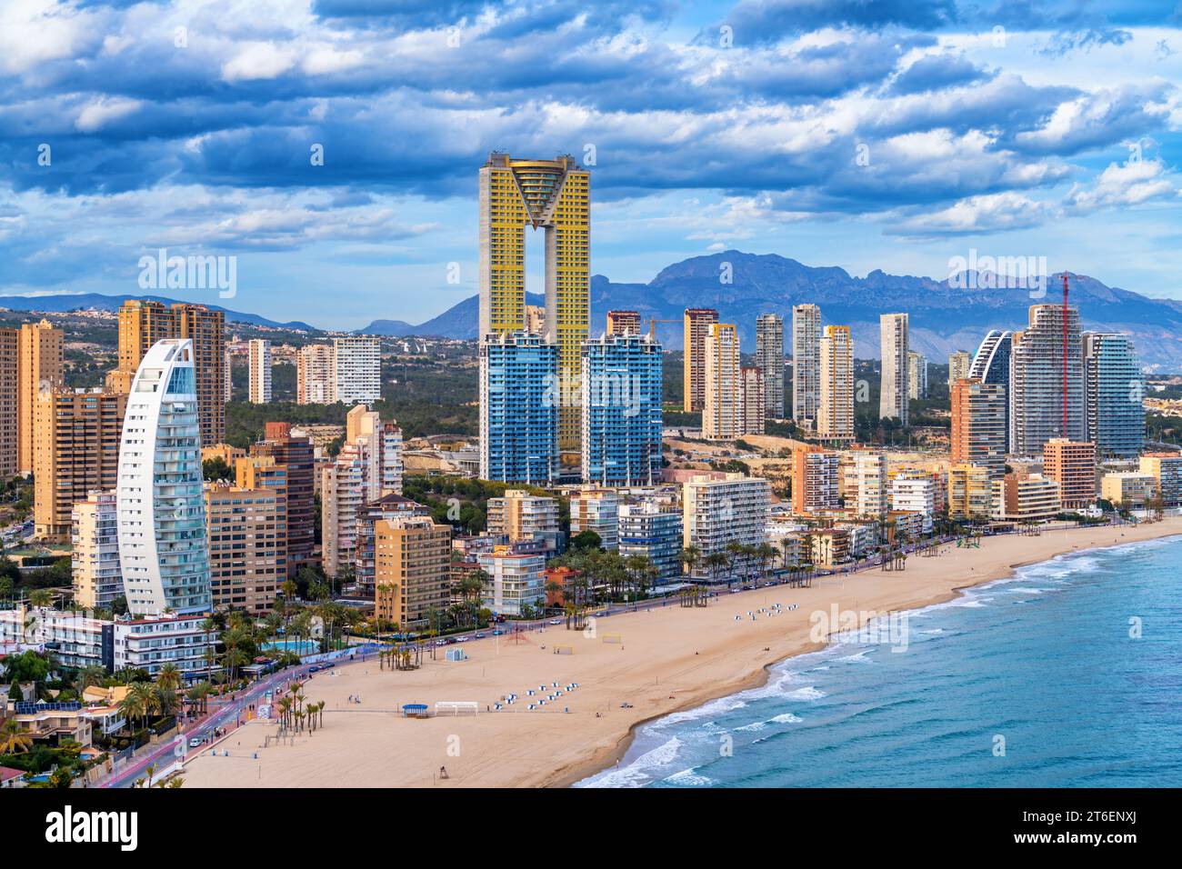City of Benidorm on Costa Blanca, Alicante, Spain Stock Photo - Alamy