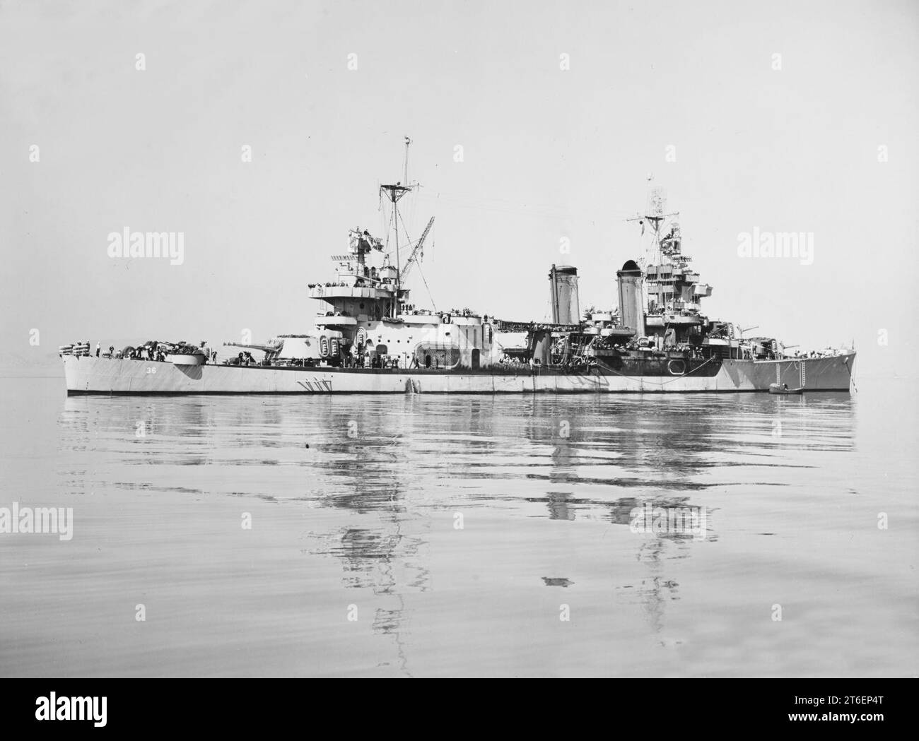 USS Minneapolis (CA-36) the Mare Island Naval Shipyard on 4 September ...
