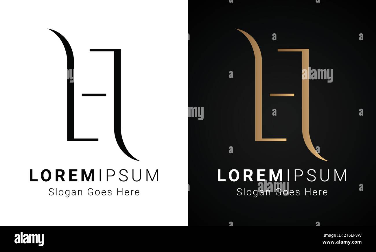 Luxury Initial HE or EH Monogram Text Letter Logo Design Stock Vector Image & Art - Alamy