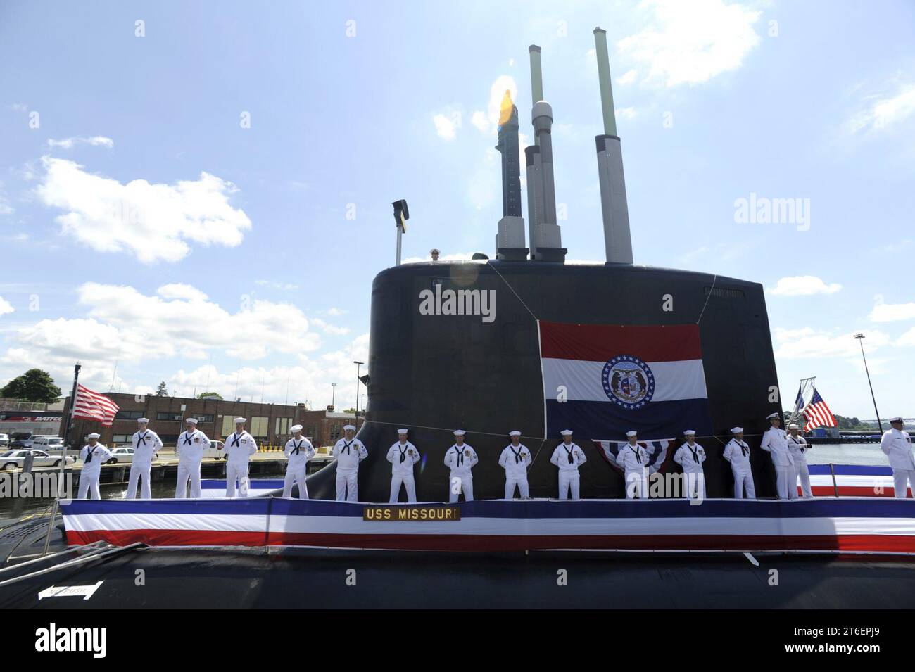 USS Missouri commissioning ceremony Stock Photo - Alamy