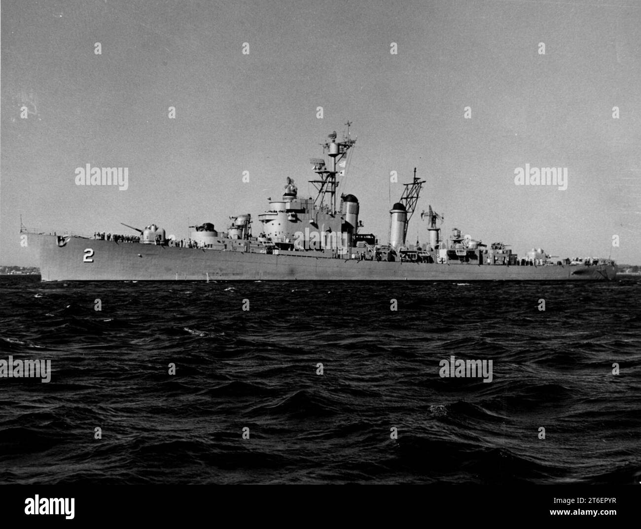 USS Mitscher (DL-2) underway, circa in 1953 Stock Photo - Alamy