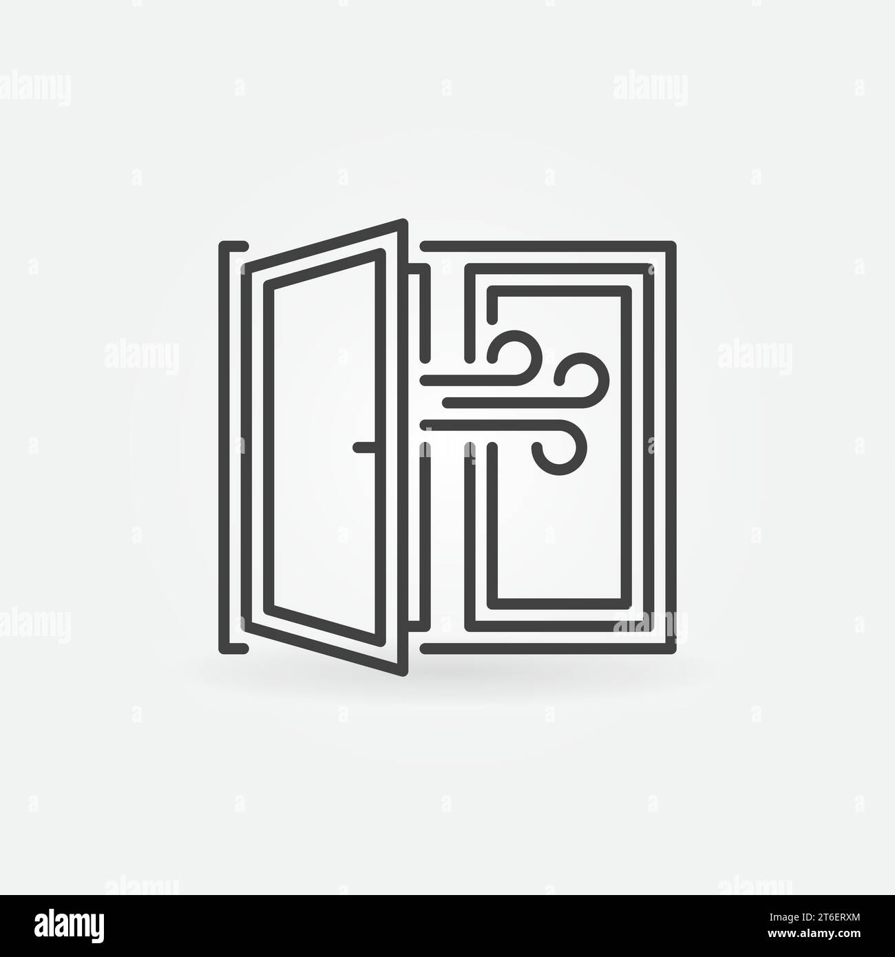 Airing open window Stock Vector Images - Alamy