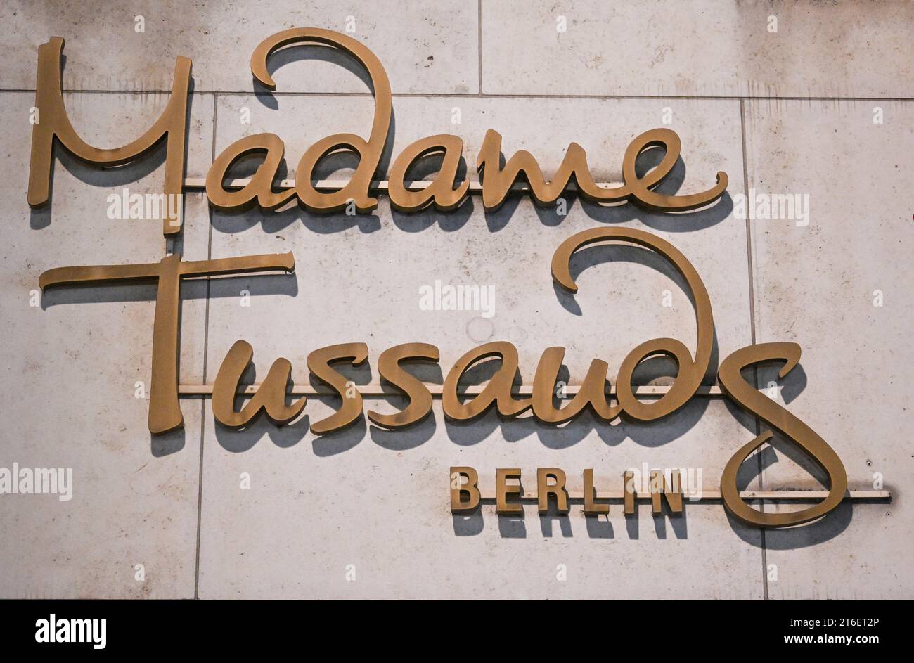Berlin, Germany. 09th Nov, 2023. The lettering of the Madame Tussauds ...