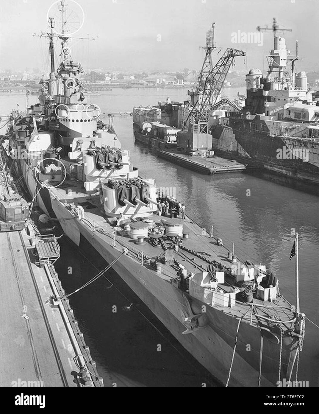 USS Montpelier (CL-57) at Mare Island 1944 Stock Photo - Alamy