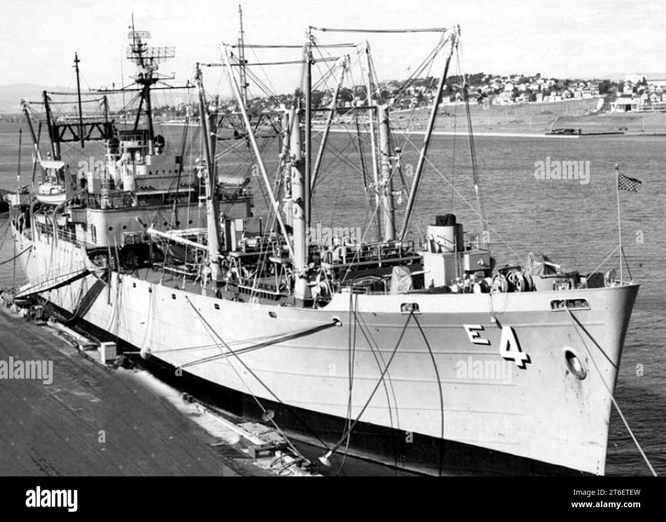 USS Mount Baker (AE-4) in the 1950s Stock Photo - Alamy