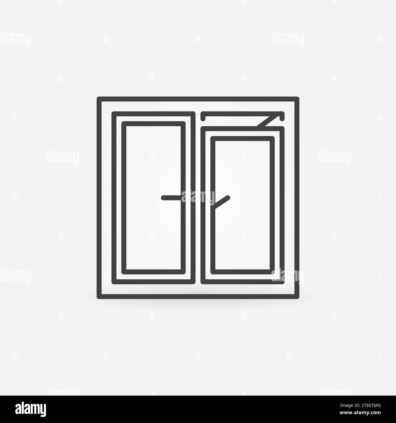 Vector Window for Ventilation thin line concept icon or symbol Stock ...