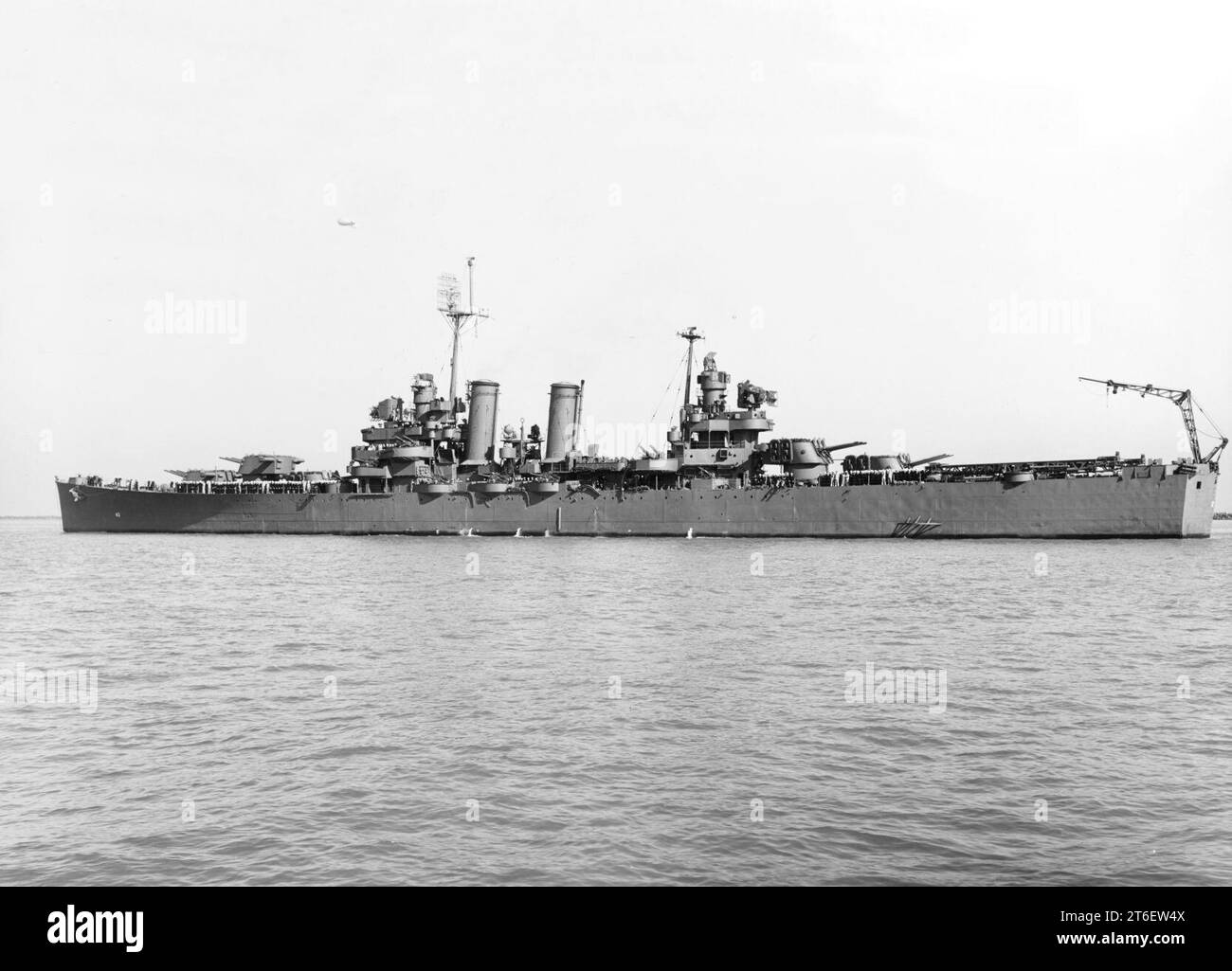 USS Nashville (CL-43) off the Mare Island Naval Shipyard on 4 August ...