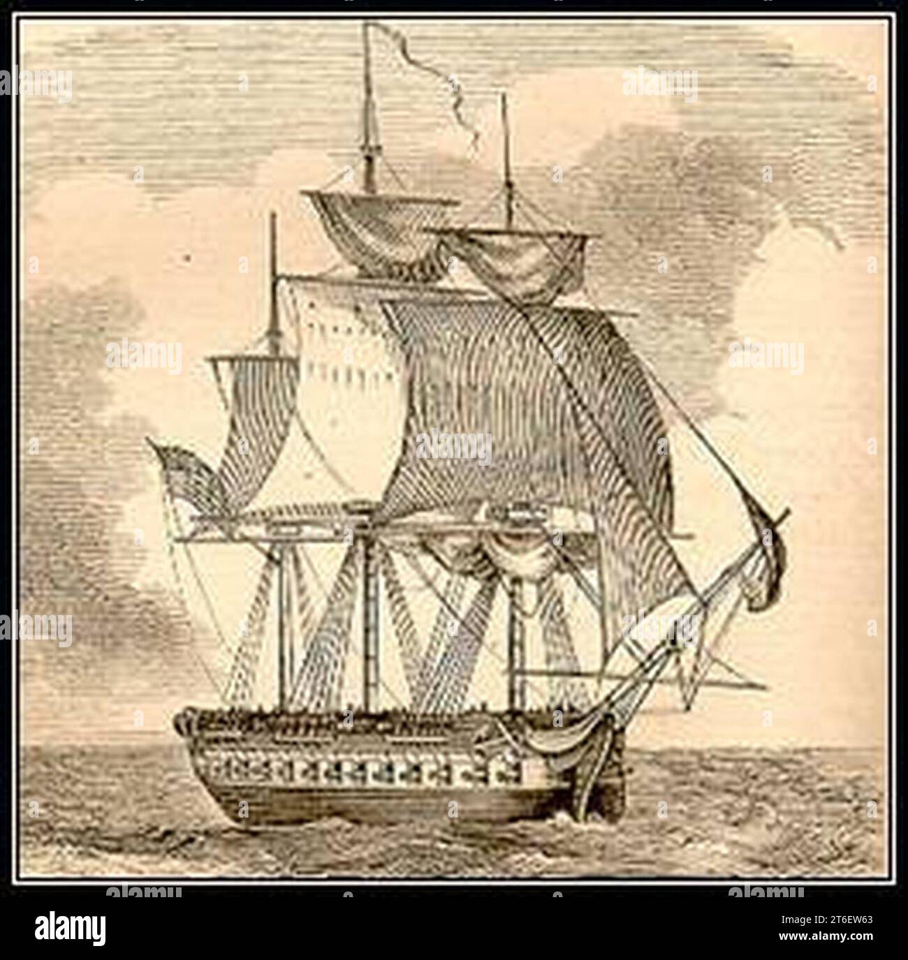 USS Natchez 1827 sloop Stock Photo - Alamy