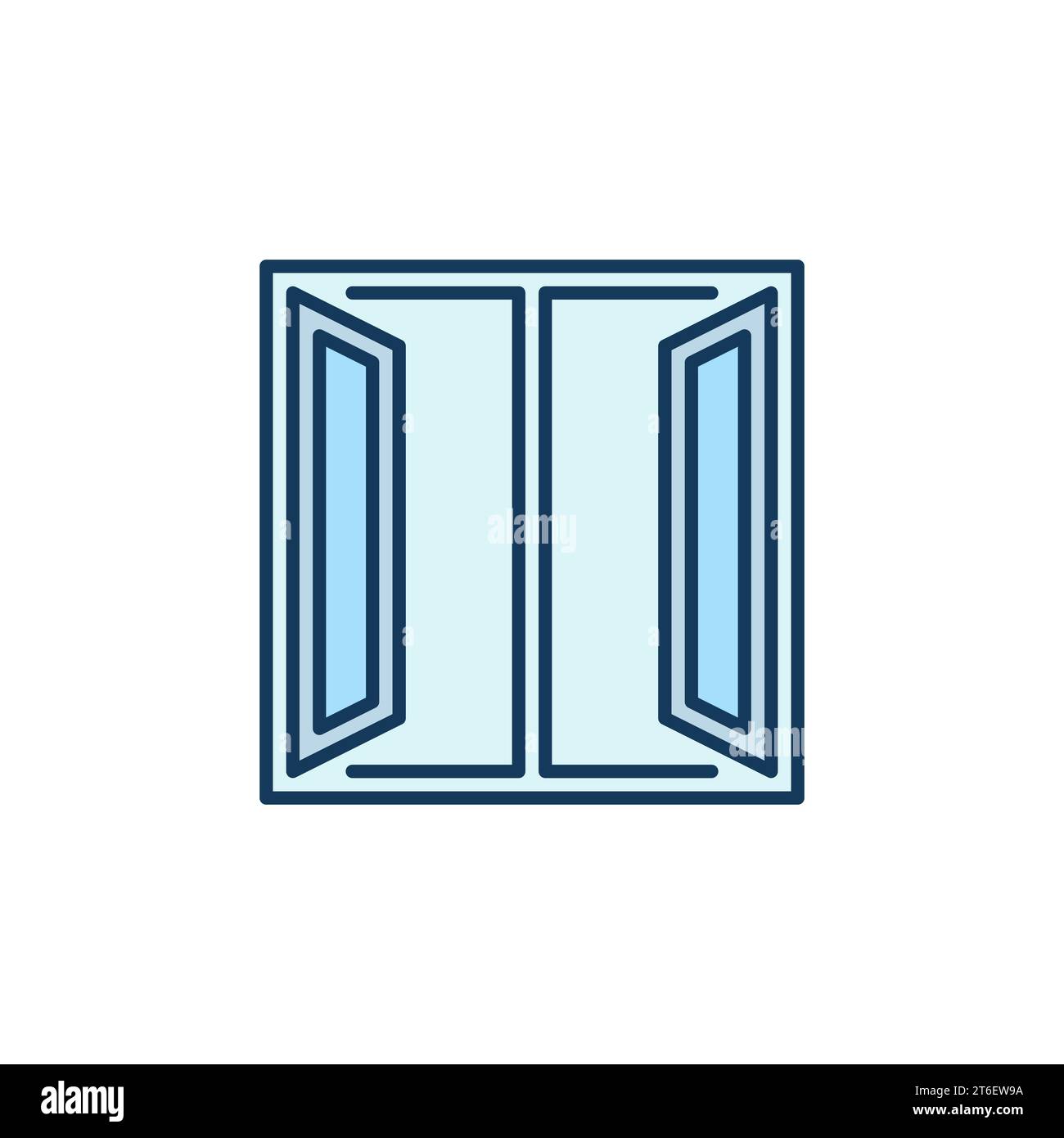 Open Window vector concept colored icon or design element Stock Vector ...