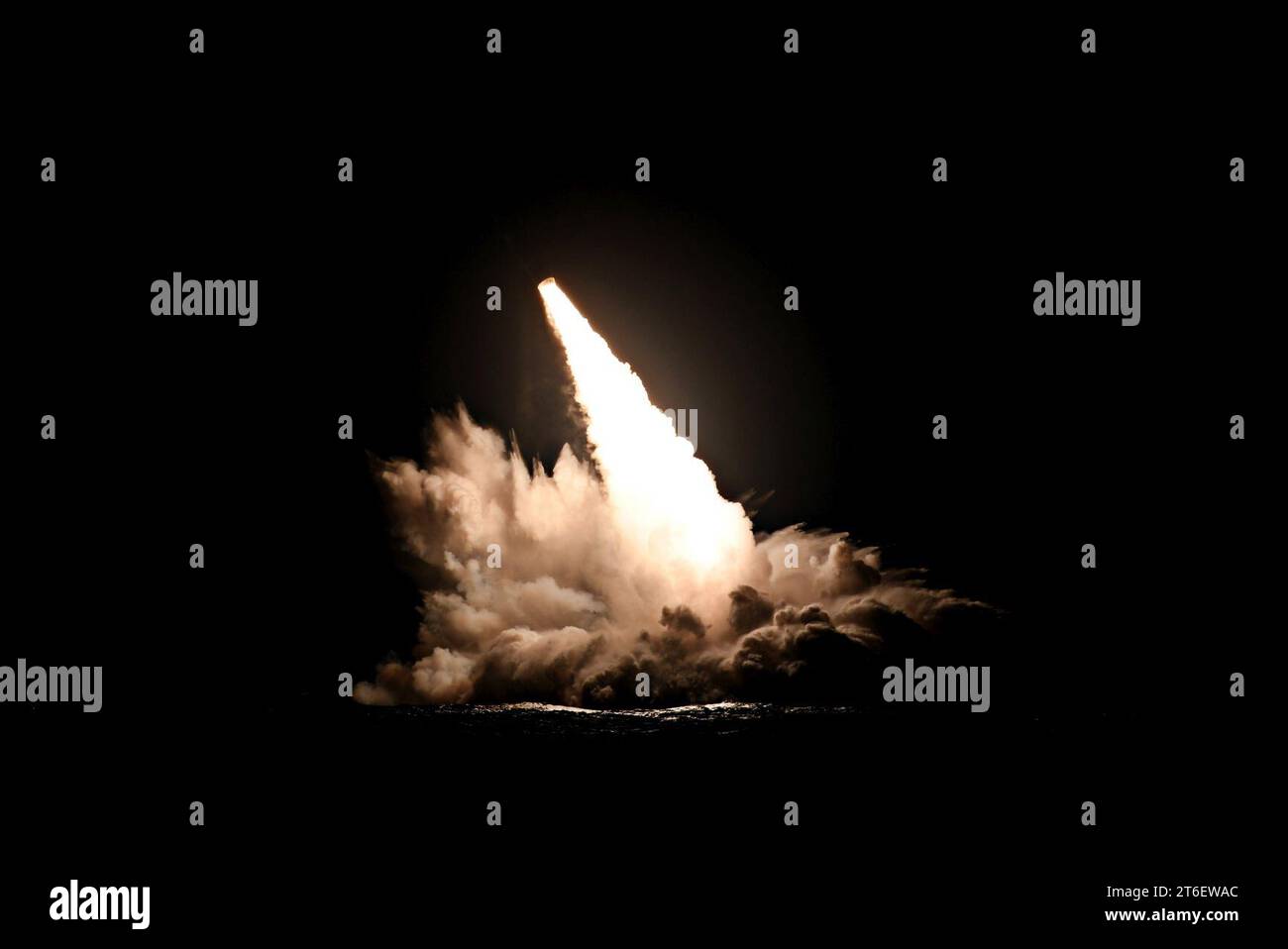 USS Nebraska (SSBN-739) launched an unarmed Trident II D5 missile off ...