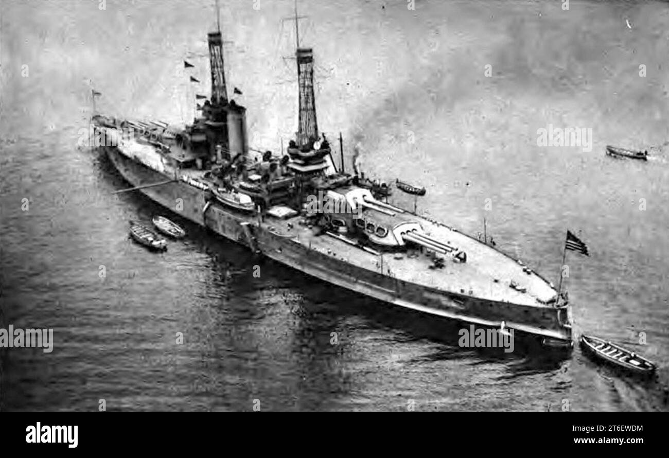 USS Nevada (BB-36) during WWI Stock Photo - Alamy