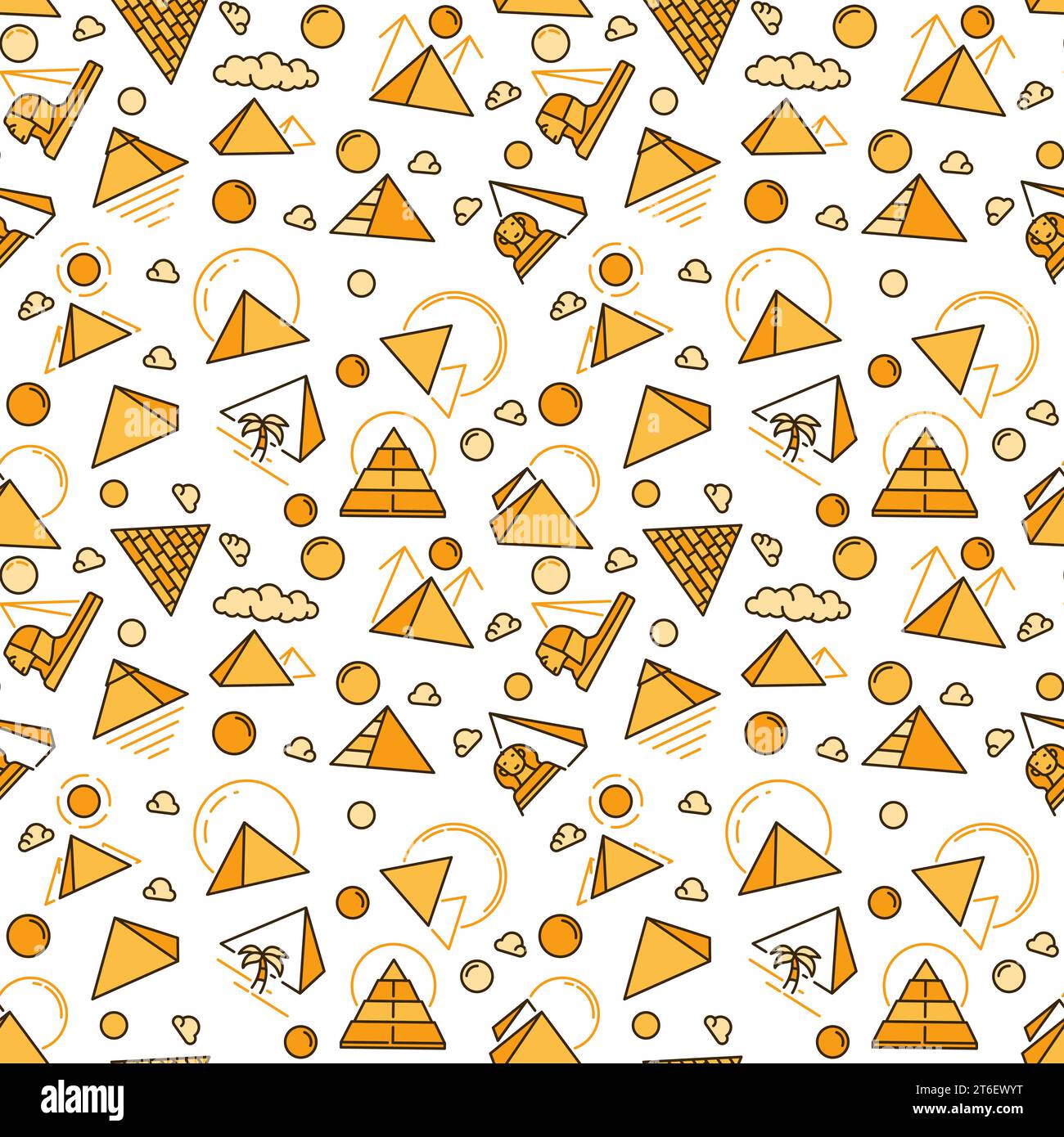 Pyramids seamless texture Stock Vector Images - Alamy