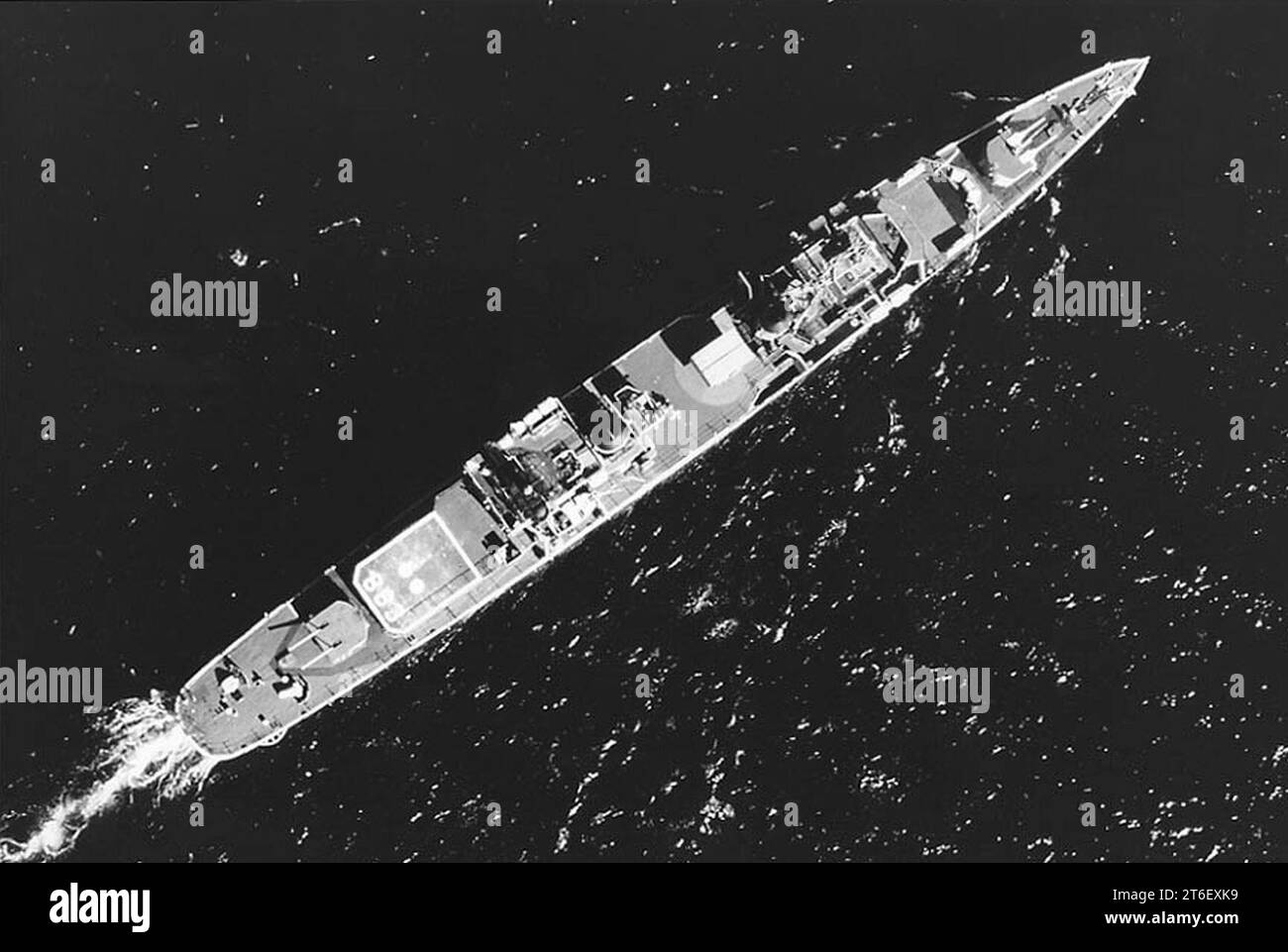 USS Newman K. Perry (DD-883) aerial photo 1969 Stock Photo - Alamy