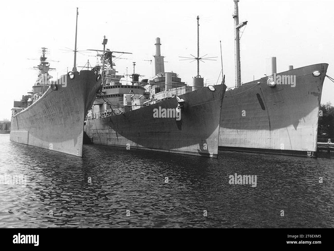 USS Newport News (CA 148), USS Springfield (CLG 7) and USS Northampton ...
