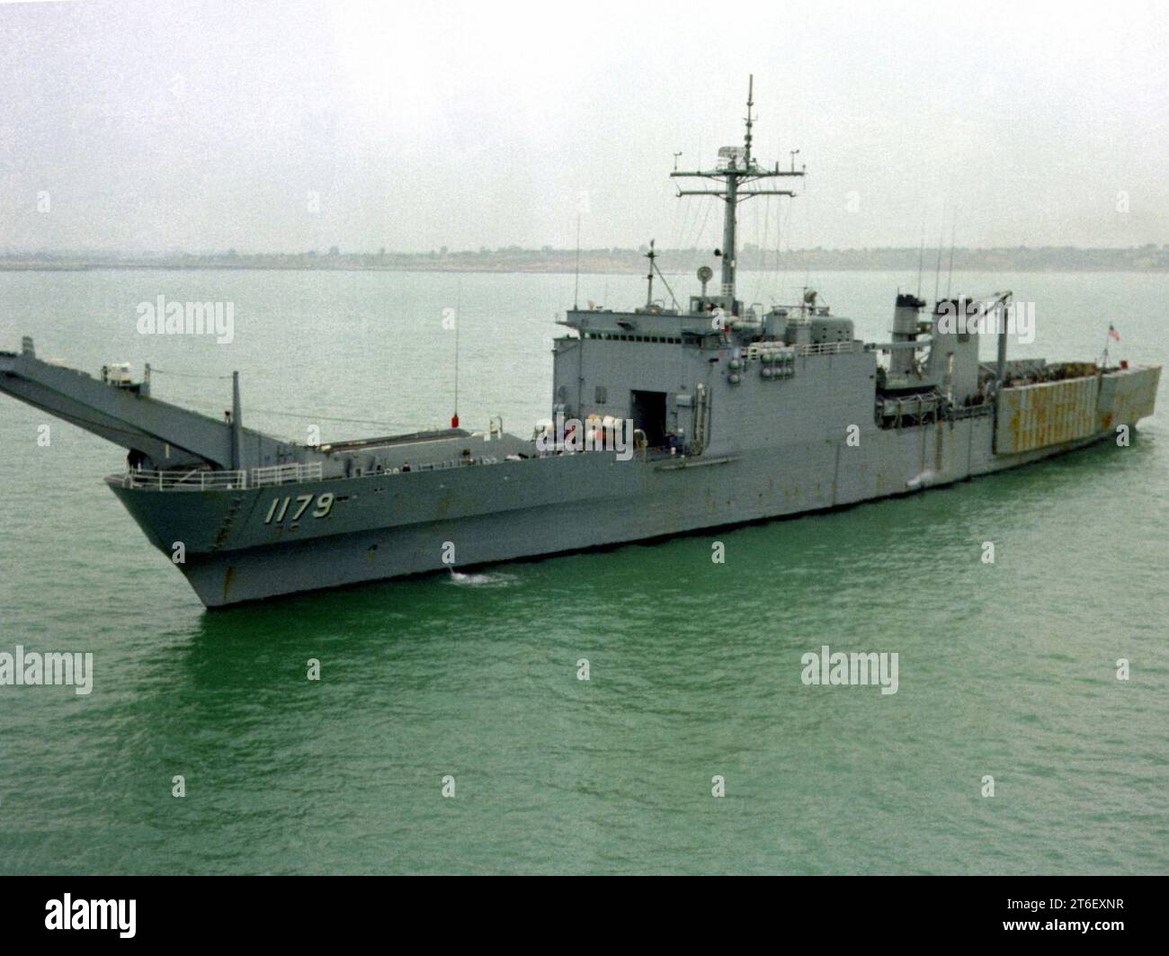 USS Newport (LST-1179) at Rota 1982 Stock Photo - Alamy