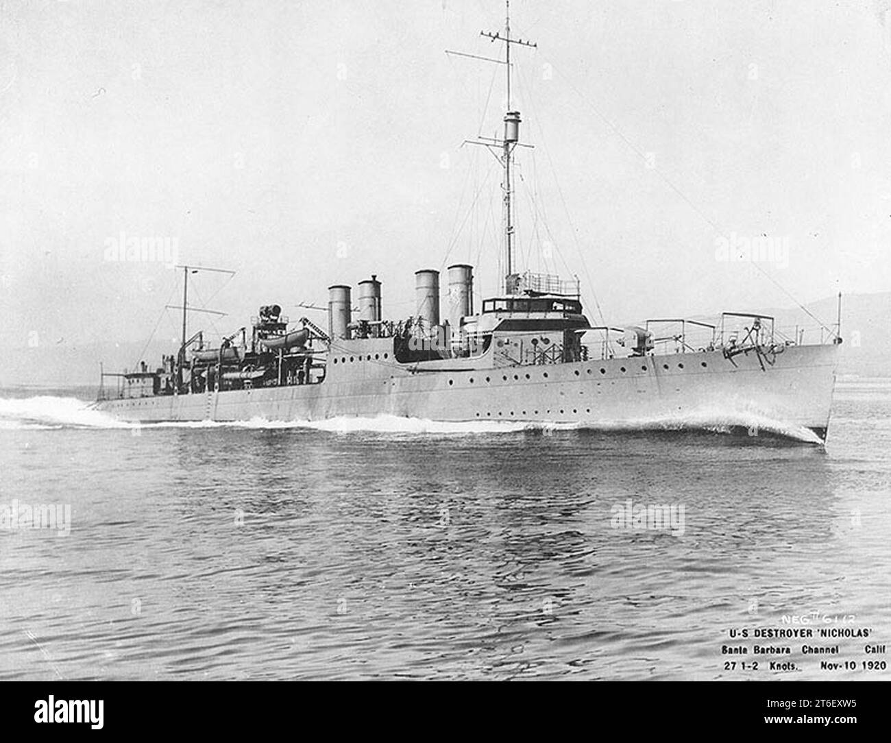 USS Nicholas (DD-311 Stock Photo - Alamy