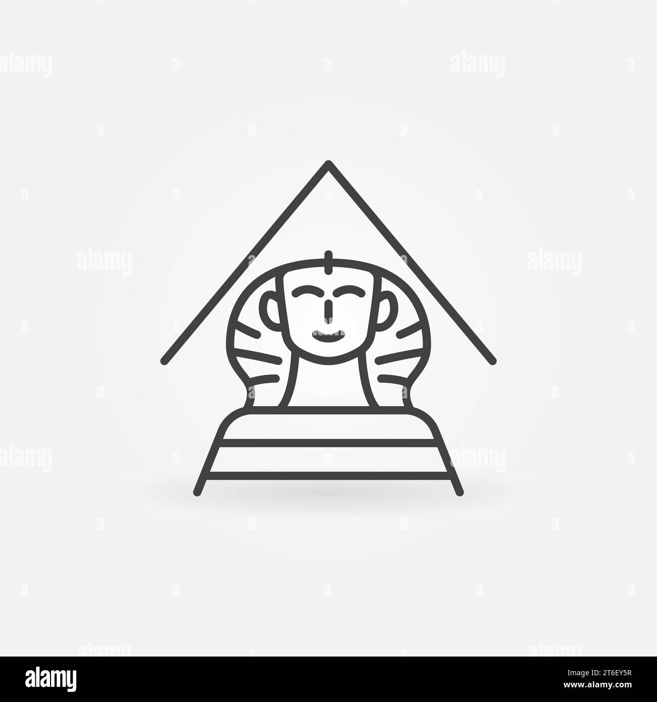 Egyptian Sphinx vector Egypt Culture concept linear icon or symbol ...