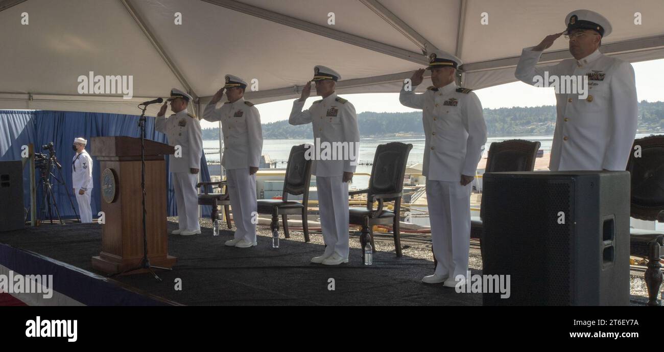 Ceremony change command uss hi-res stock photography and images - Alamy