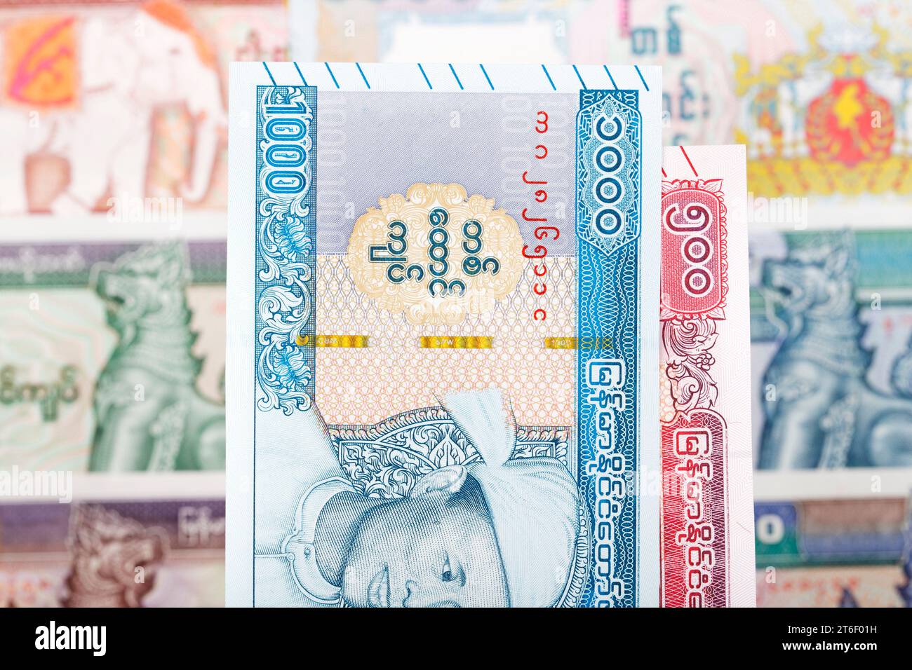 Myanmar money - kyat a business background Stock Photo - Alamy