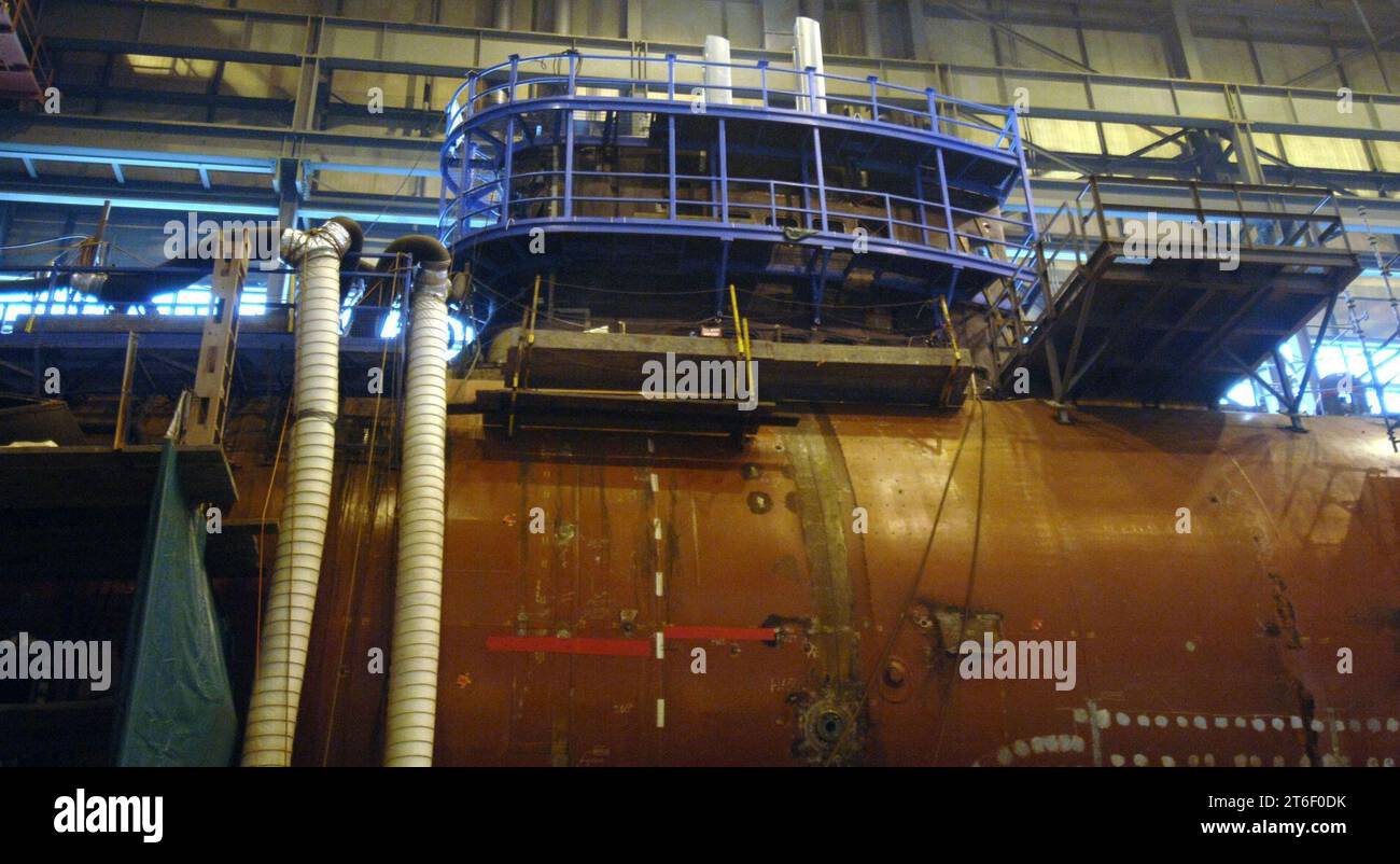 USS North Carolina (SSN-777) construction sail Stock Photo - Alamy