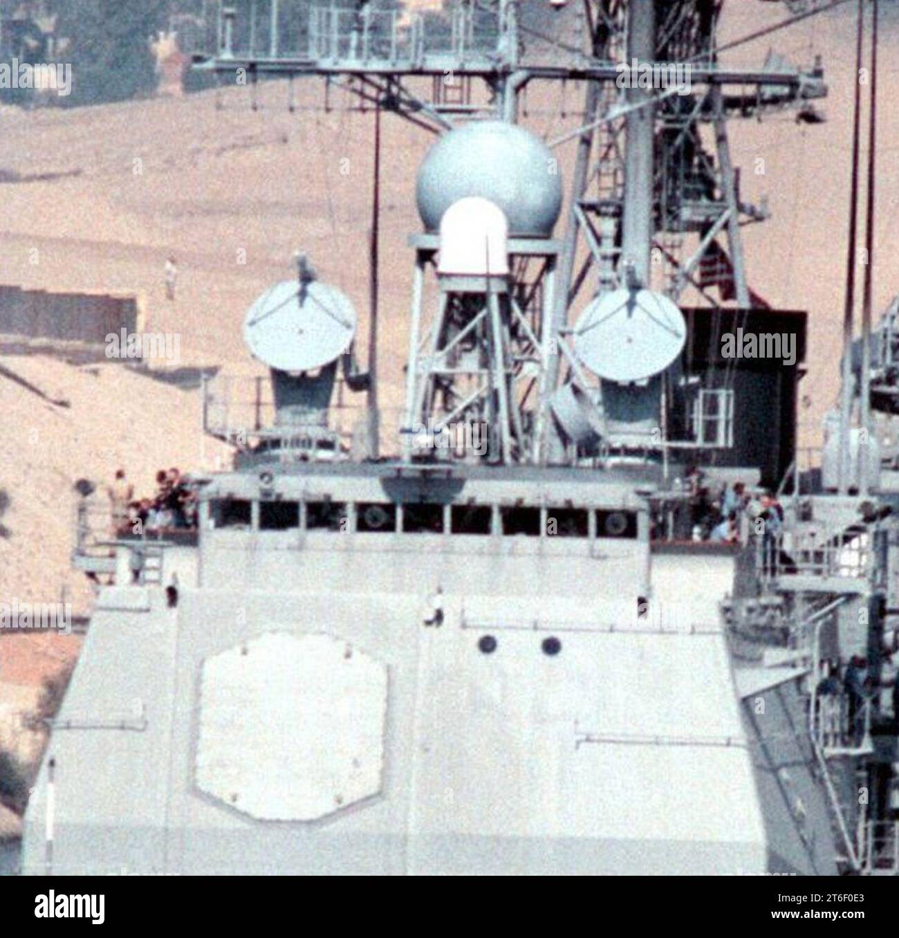 USS Normandy Radar 2 Stock Photo - Alamy