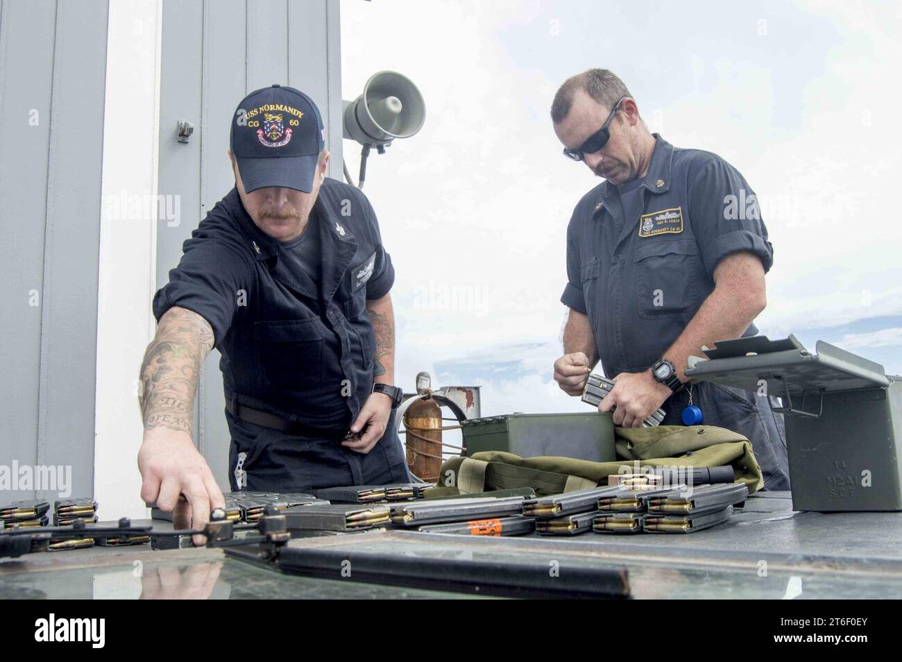 USS Normandy (CG 60) deployment 151110 Stock Photo - Alamy