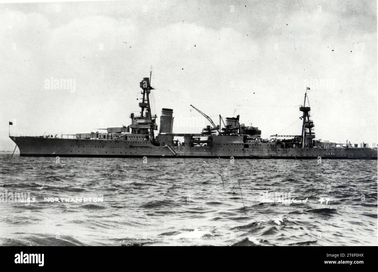 USS Northampton (CA-26) 1941 Stock Photo - Alamy