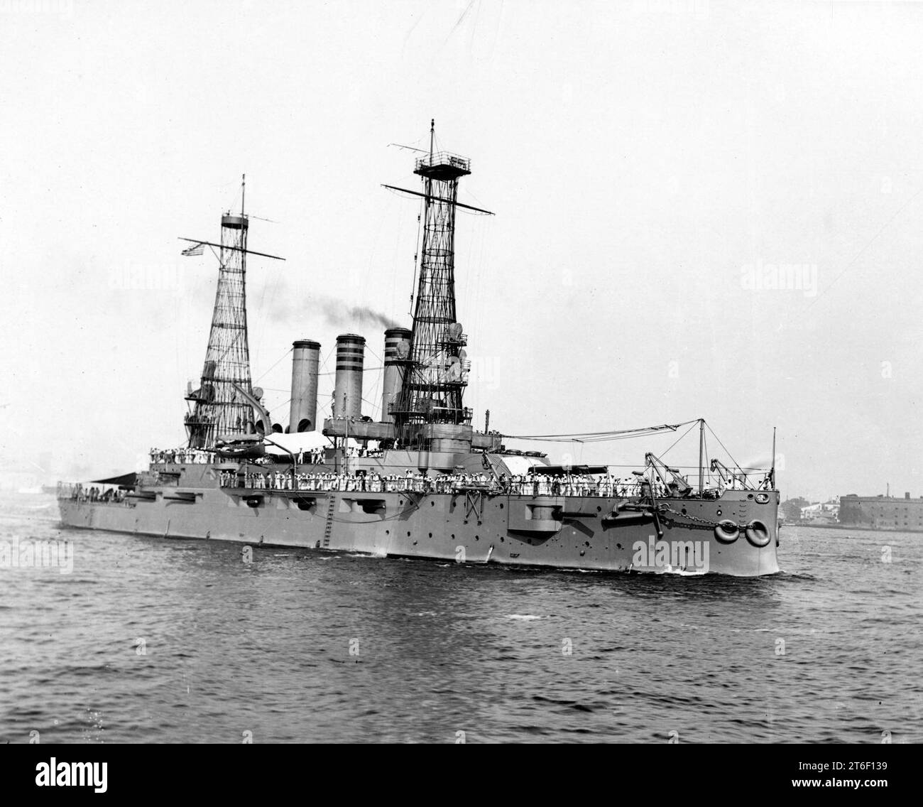 USS Ohio BB-12 Stock Photo - Alamy