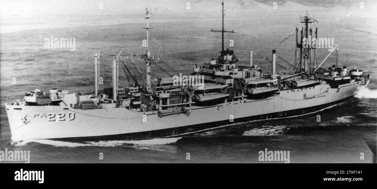 USS Okanogan (APA-220) 1958 Stock Photo - Alamy