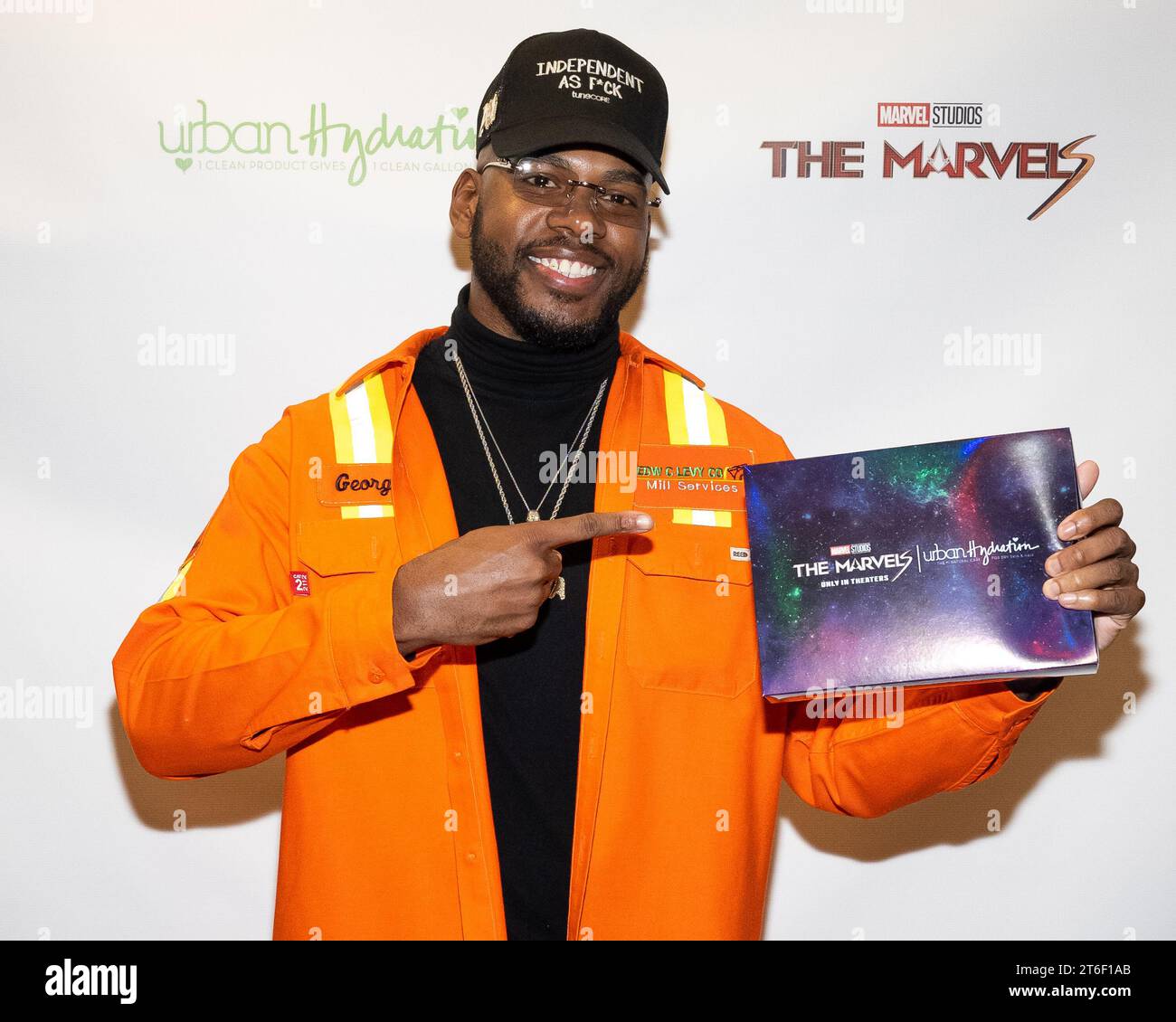 New York, USA. 31st Oct, 2023. PanamaDaPrince attends the Urban Hydration Marvel private ...