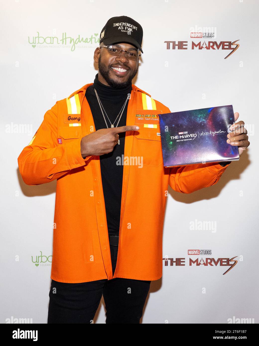 New York, USA. 31st Oct, 2023. PanamaDaPrince attends the Urban Hydration Marvel private ...