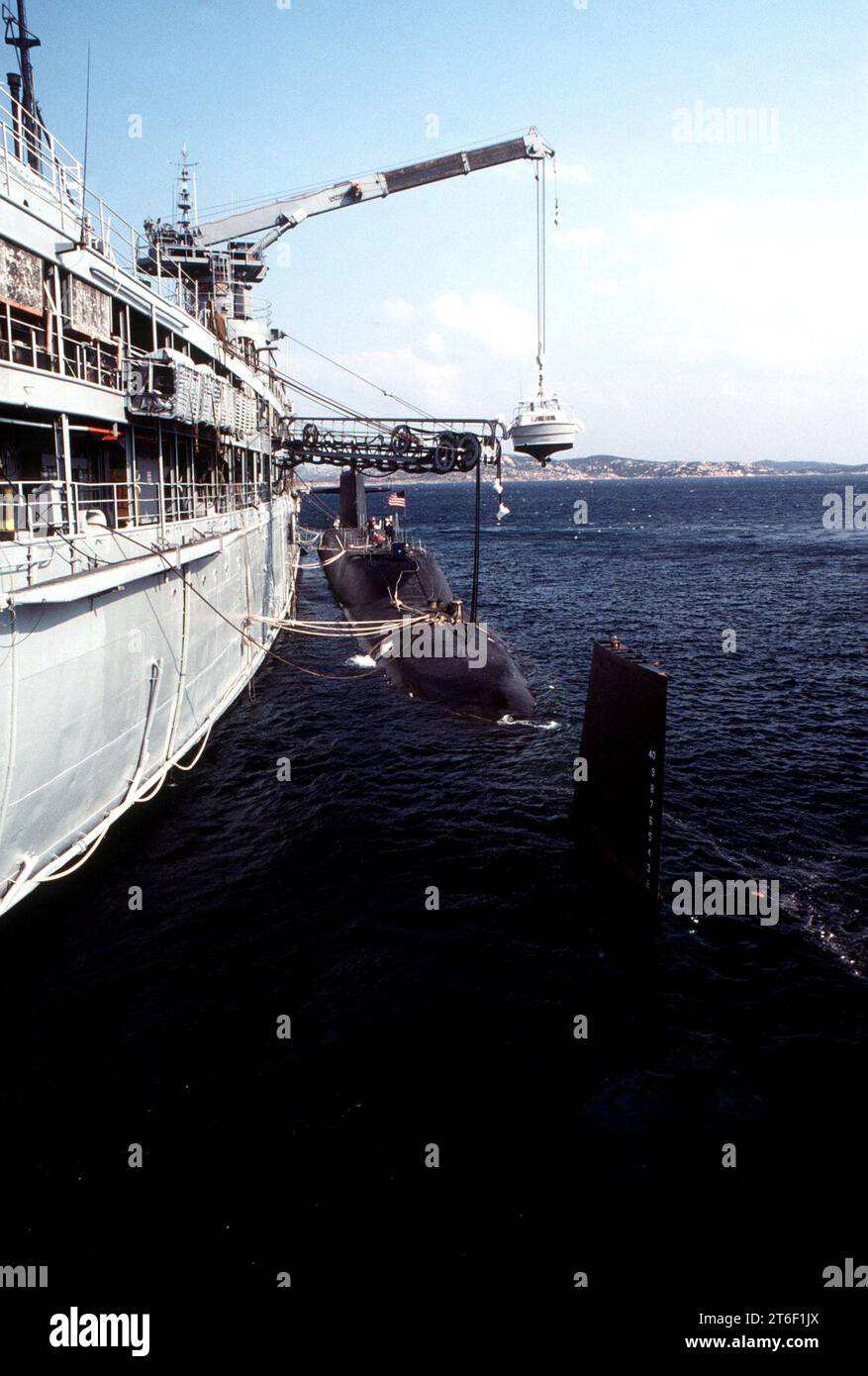 USS Orion AS-18 SSBN2 Italy 1983 Stock Photo - Alamy