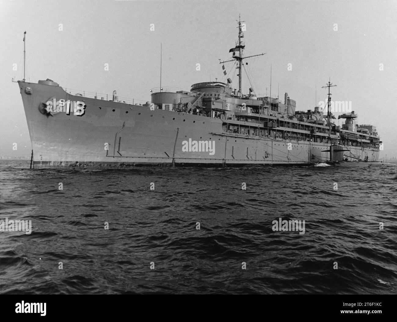 USS Orion (AS-18) at anchor in the 1980s Stock Photo - Alamy