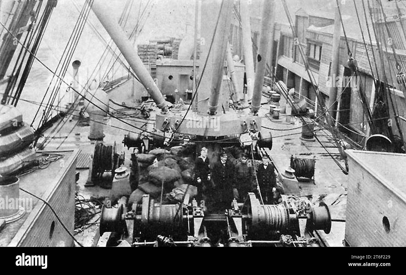 USS Panaman, quarterdeck Stock Photo - Alamy