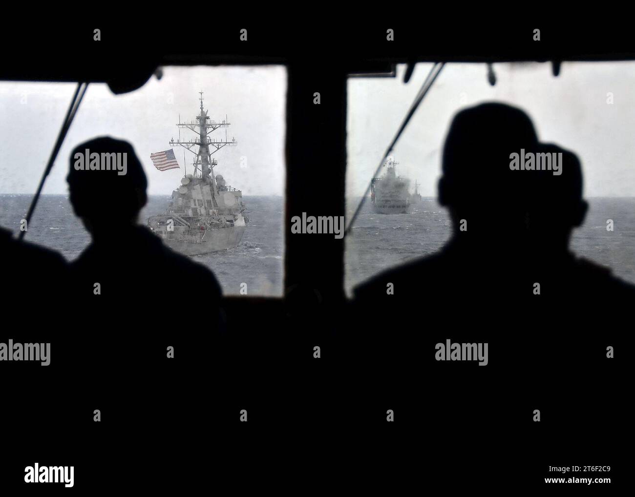 USS Paul Hamilton action 120406 Stock Photo - Alamy